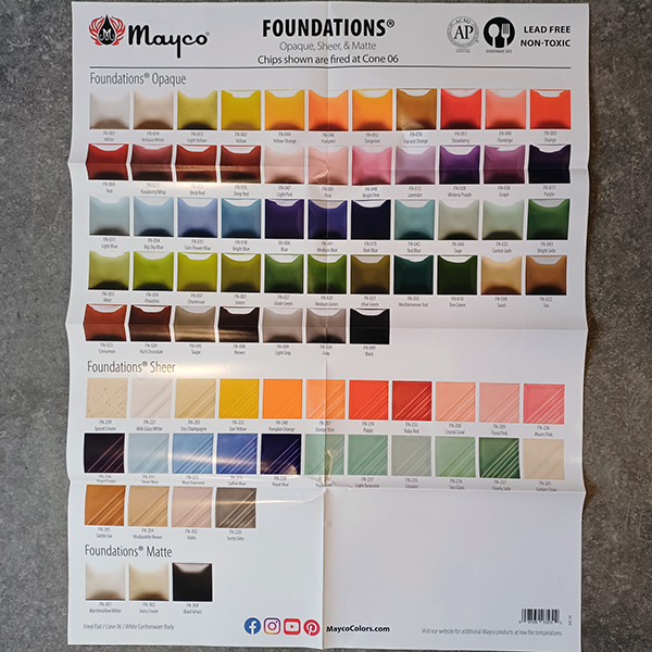 Hobby Ceramicraft - Foundations Glazes Poster